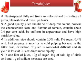 PROCESSED PRODUCTS OF TOMATO | PPTX