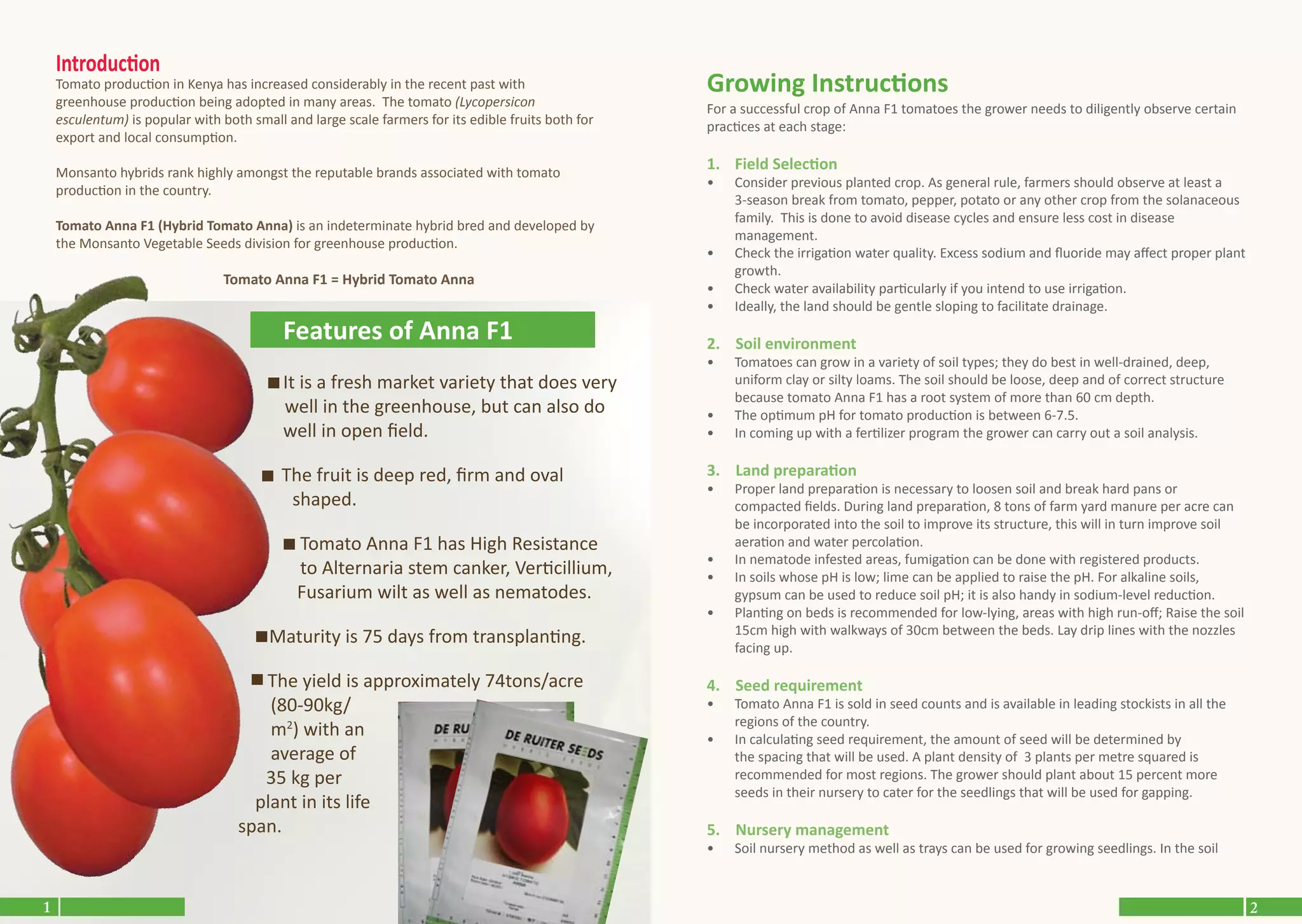 Tomato anna f1_growers_handbook | PDF