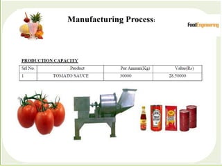 Tomato processing Profitable Food Processing Business Idea | PPTX
