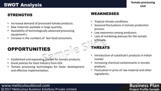 Tomato Processing Unit | PPTX