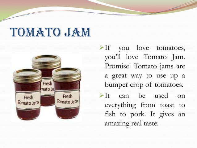 Processed Products of Tomato Fruits | PPTX