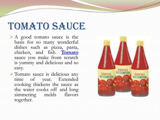 Processed Products of Tomato Fruits | PPTX