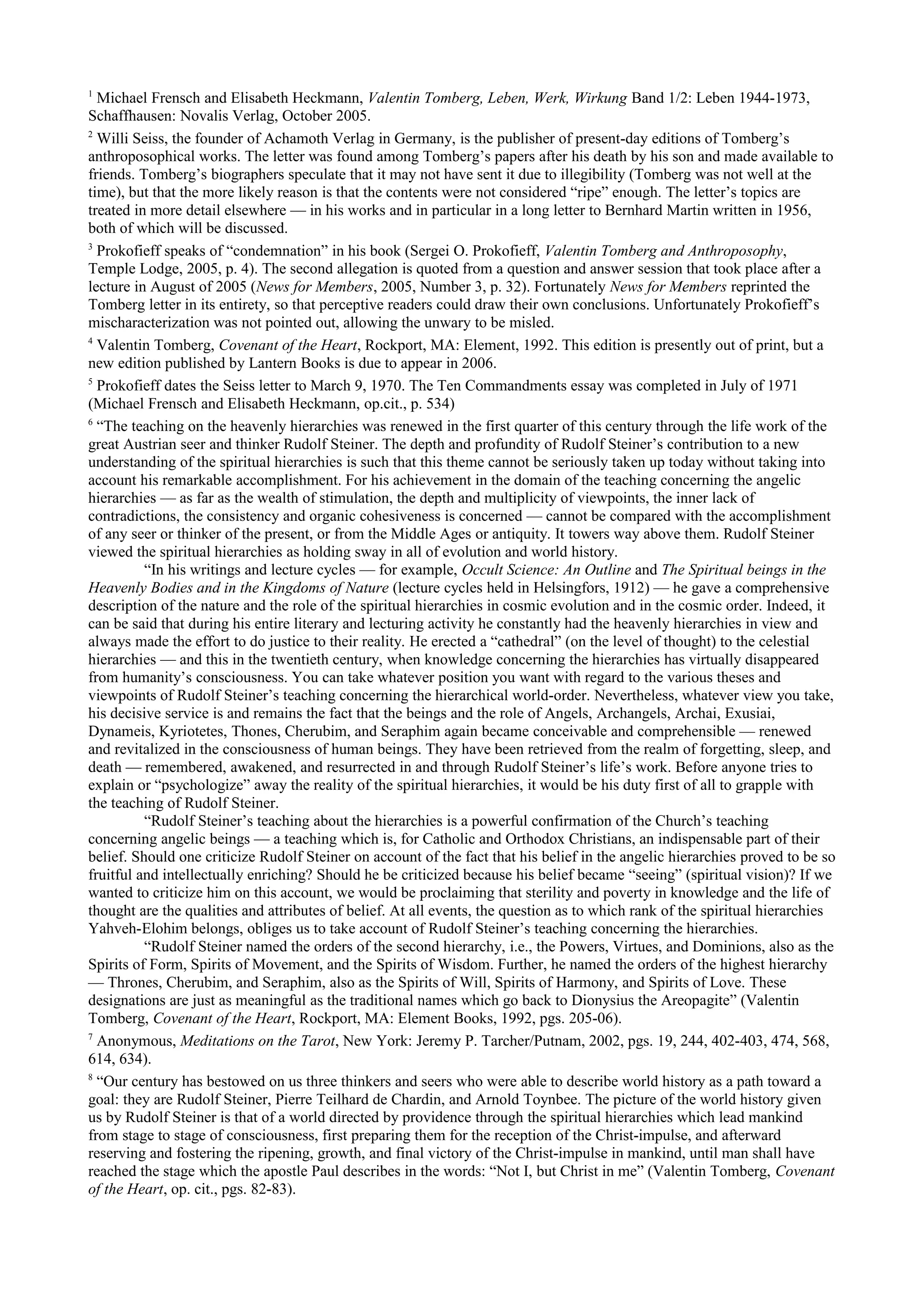 Tomberg and anthroposophy | DOC