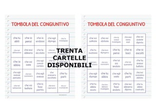 Tombola del congiuntivo | PDF