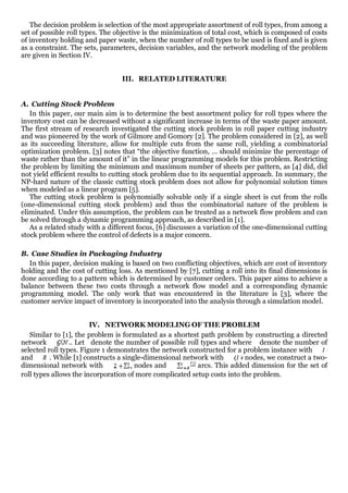 A New Network Flow Model for Determining the Assortment of Roll Types in Packaging Industry | PDF