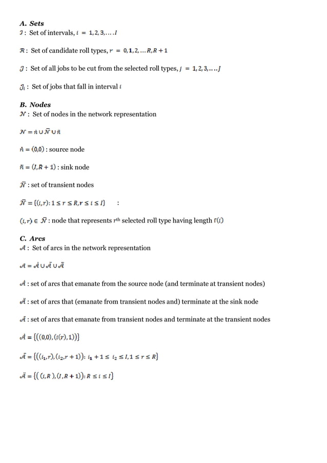 A New Network Flow Model for Determining the Assortment of Roll Types in Packaging Industry | PDF