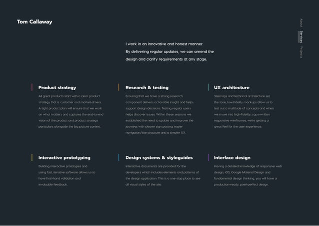 Tom callaway portfolio | PPT