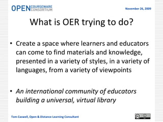 Understanding OER and OCW | PPT
