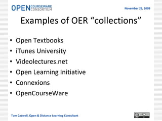 Understanding OER and OCW | PPT