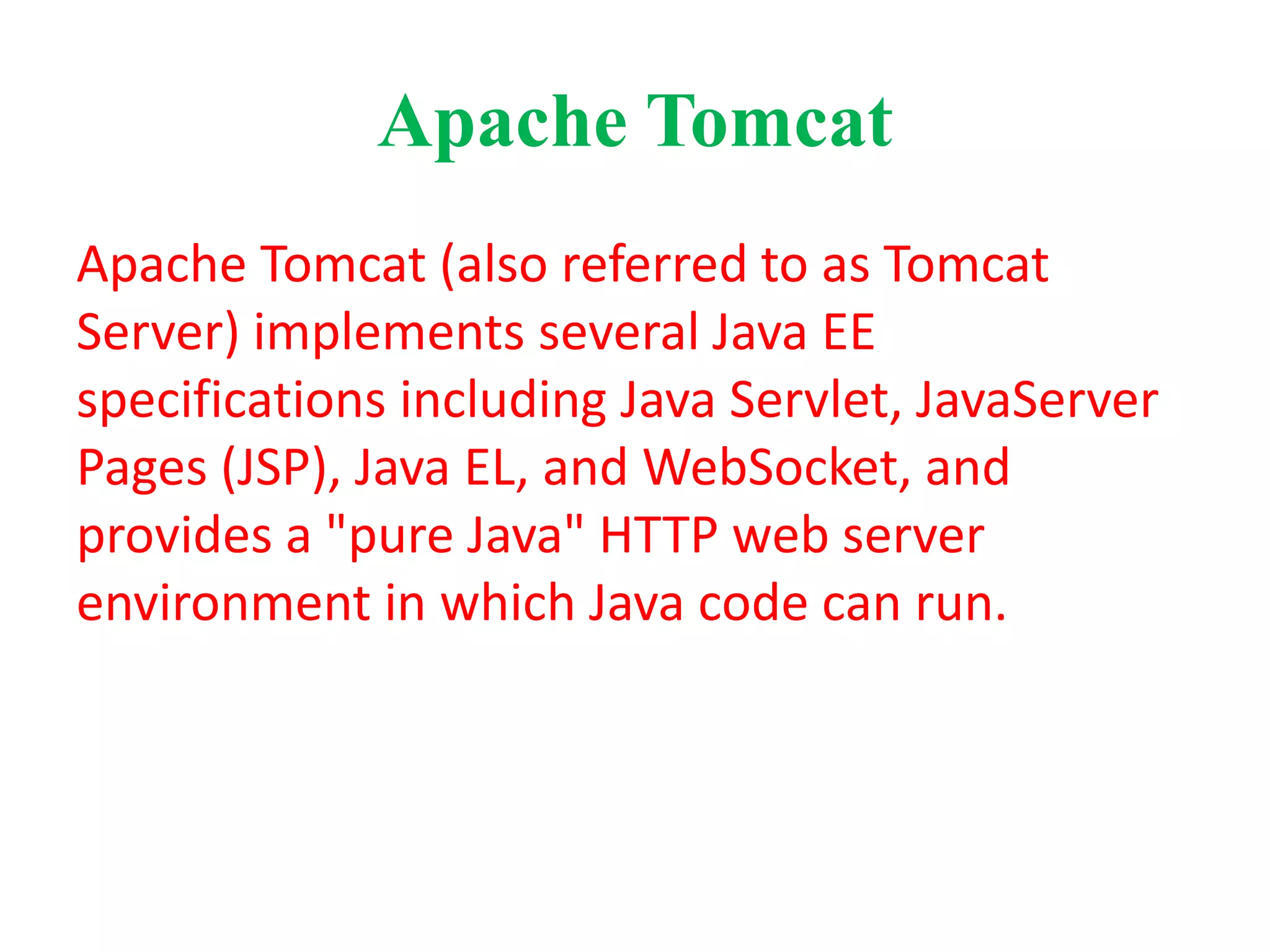 introduction to Tomcat Apache | PPTX