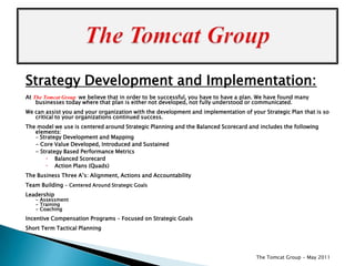 Tomcat group presentation may 2011 | PPT