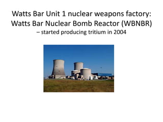 Tom Clements Tritium Production 6.2012