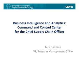 Business Intelligence and Analytics: A Command and Control Center for ...