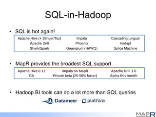Tomer Shiran, MapR_Hadoop&SQL | PPTX | Databases | Computer Software ...