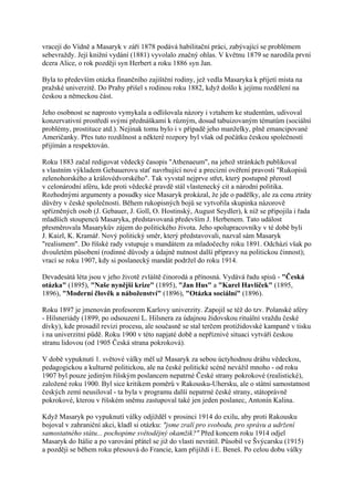 Tomáš garrigue masaryk | PDF