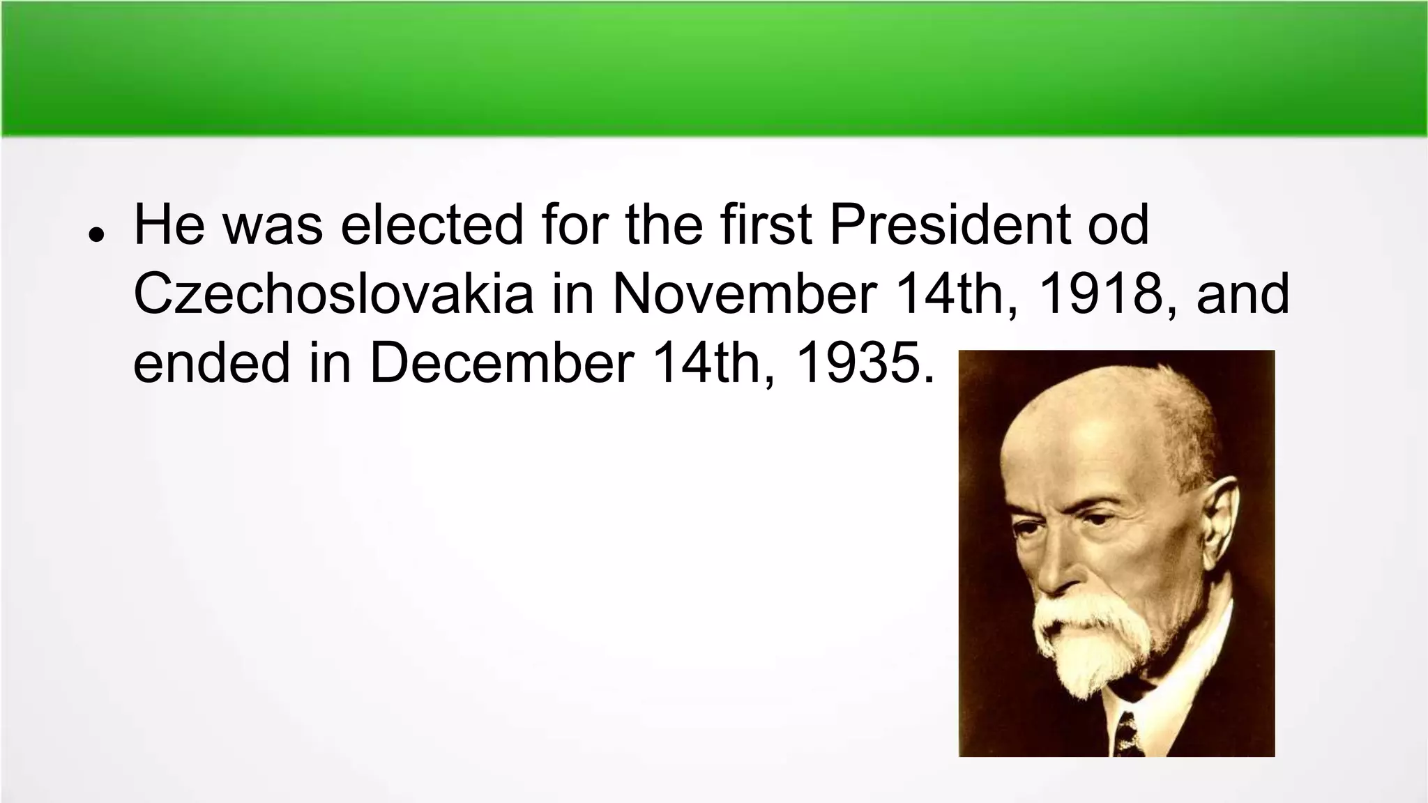 Tomáš Garrigue Masaryk | PPTX