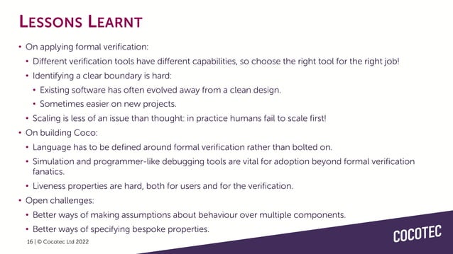 Taming Event Driven Software Via Formal Verification Ppt