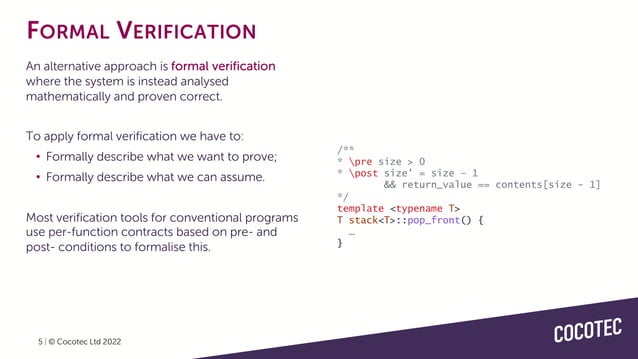 Taming Event Driven Software Via Formal Verification Ppt