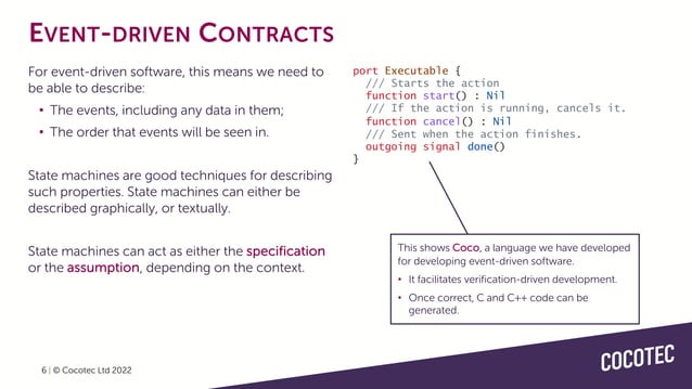 Taming Event Driven Software Via Formal Verification Ppt