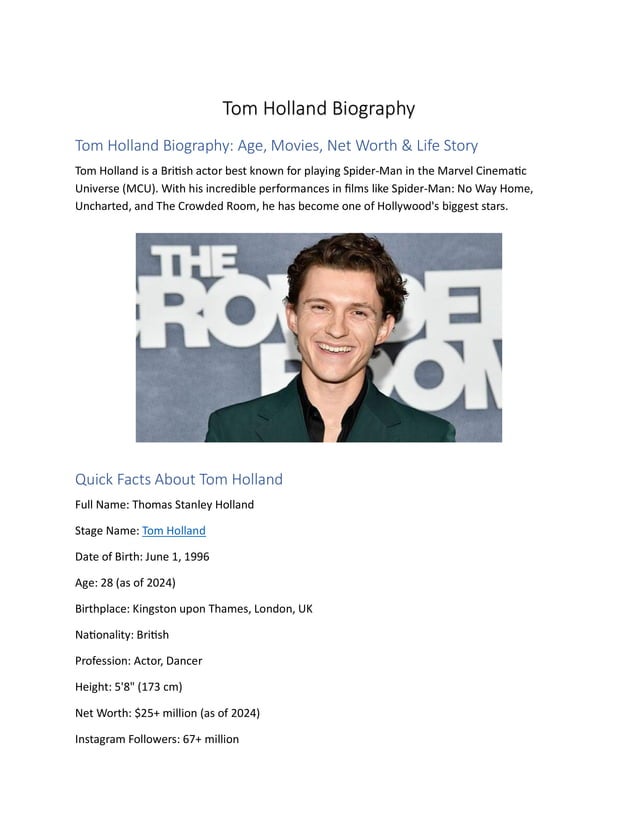 Tom Holland Biography The Celeb Post.pdf