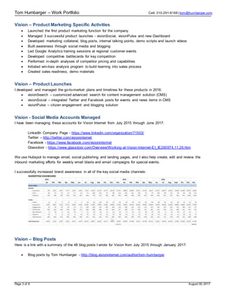 Tom Humbarger - Work Examples and Portfolio | PDF