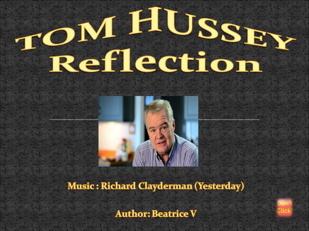 Tom hussey reflection | PPS