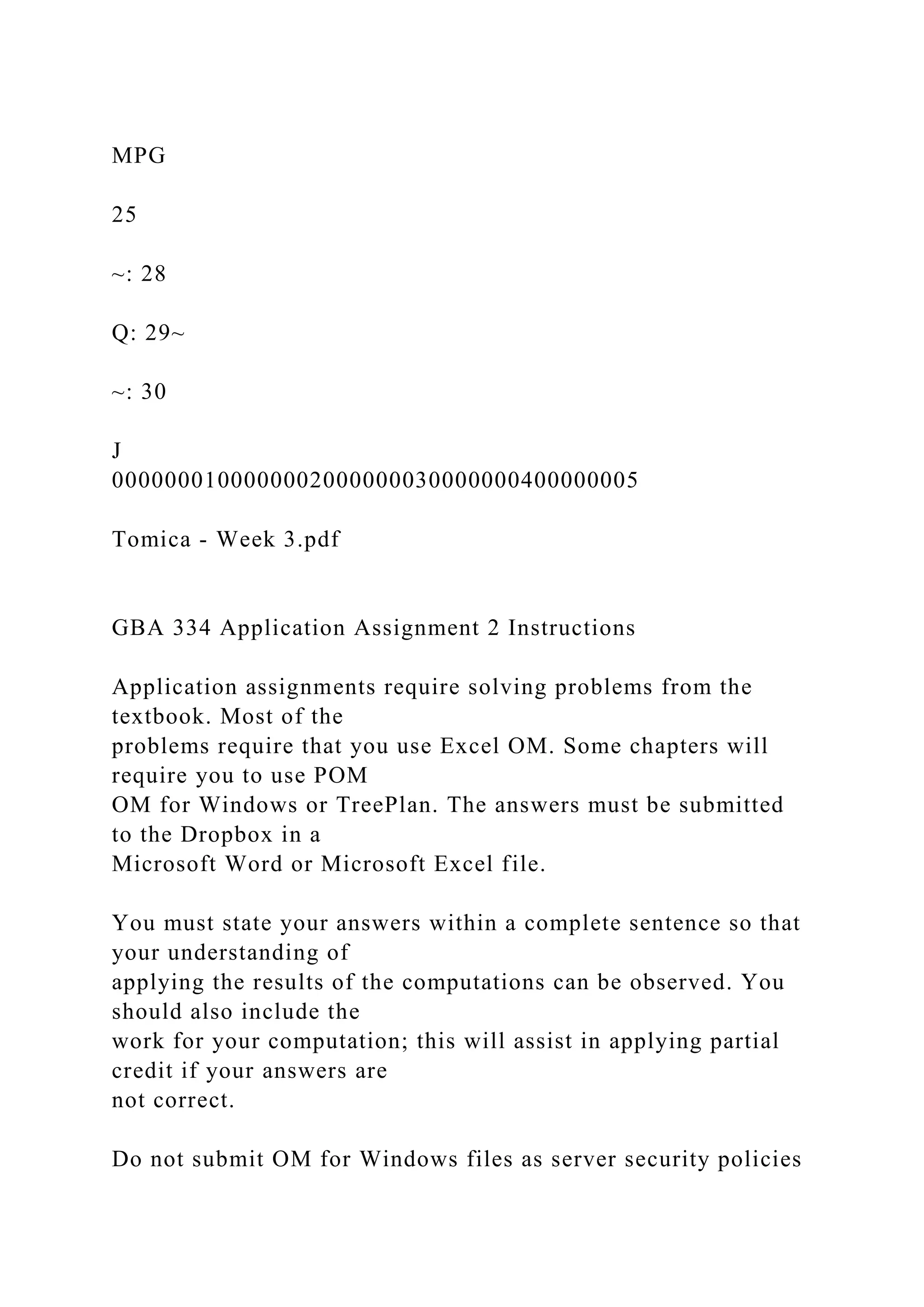 Tomica - Week 1.pdfGBA 334 Application Assignment 4 Instru.docx