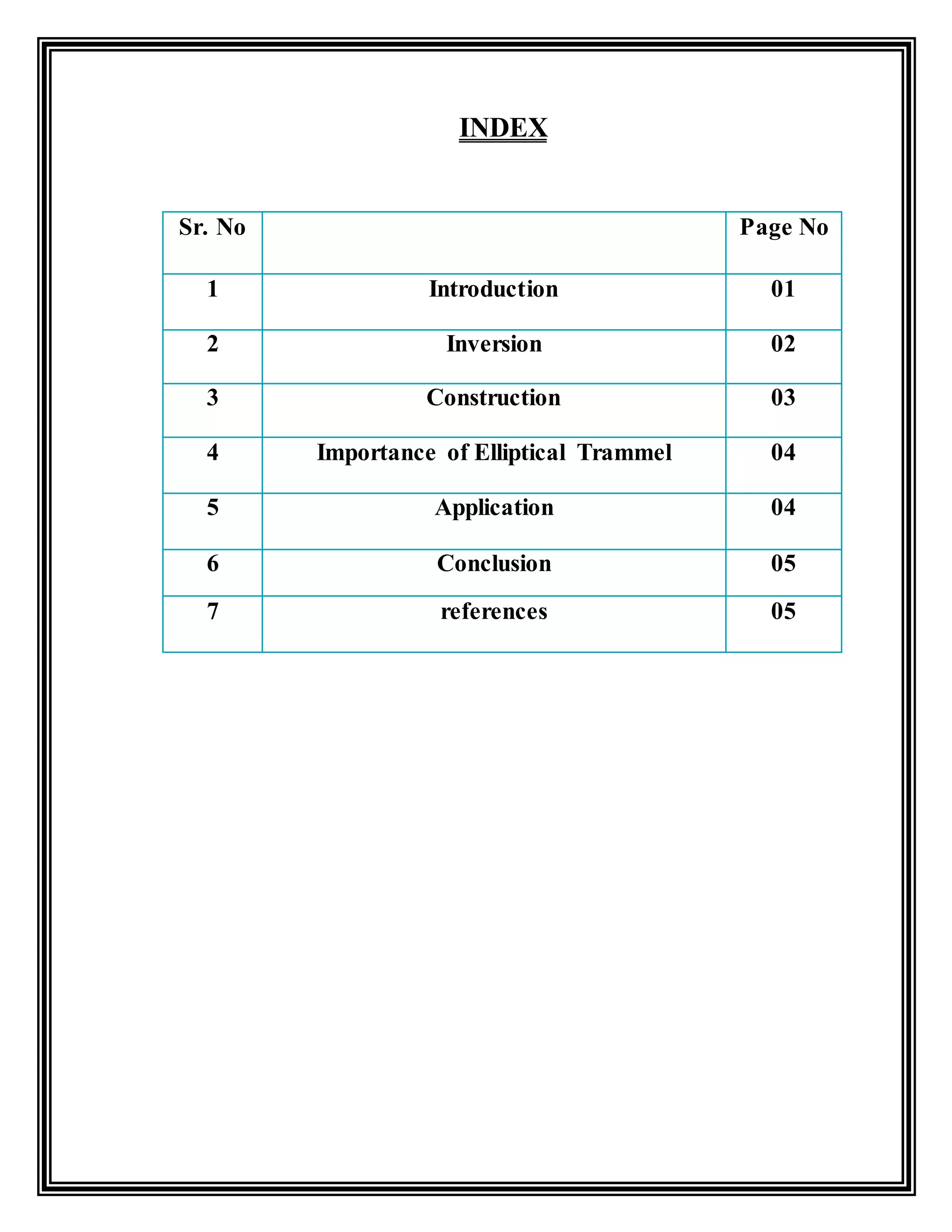 elliptical Trammel micro-project report | DOCX