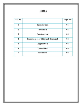 elliptical Trammel micro-project report | DOCX