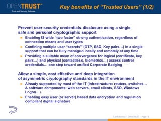 SmartCard Forum 2009 - OpenTrust SCM | PDF