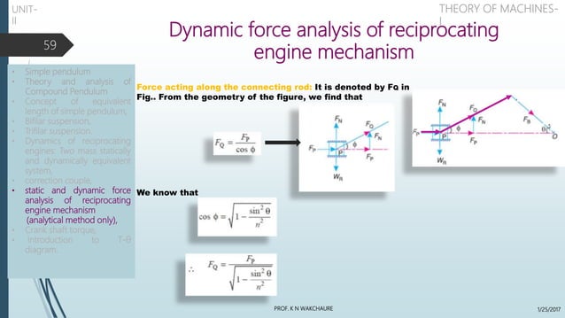 Theory of machines_static and dynamic force analysis