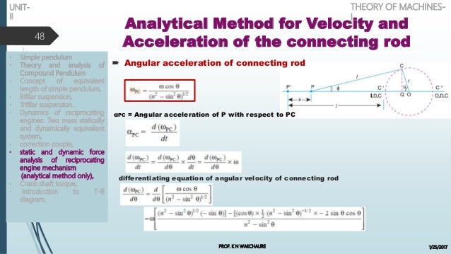 Theory of machines_static and dynamic force analysis
