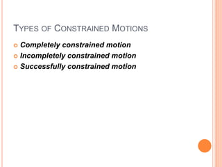 Fundamentals of Kinematics and Mechanisms | PDF