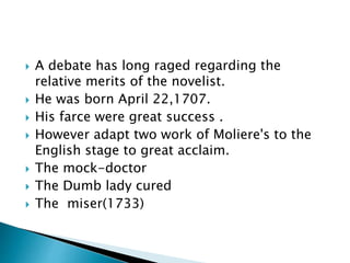 Tom john as a comic work | PPT