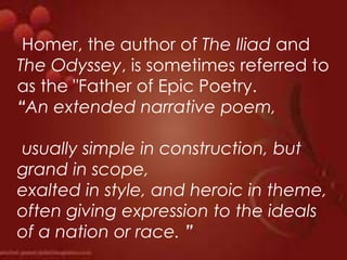 Tom jones as comic epic in prose | PPTX