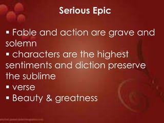 Tom jones as comic epic in prose | PPTX