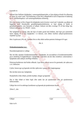 Tom Lejekontrakt | PDF