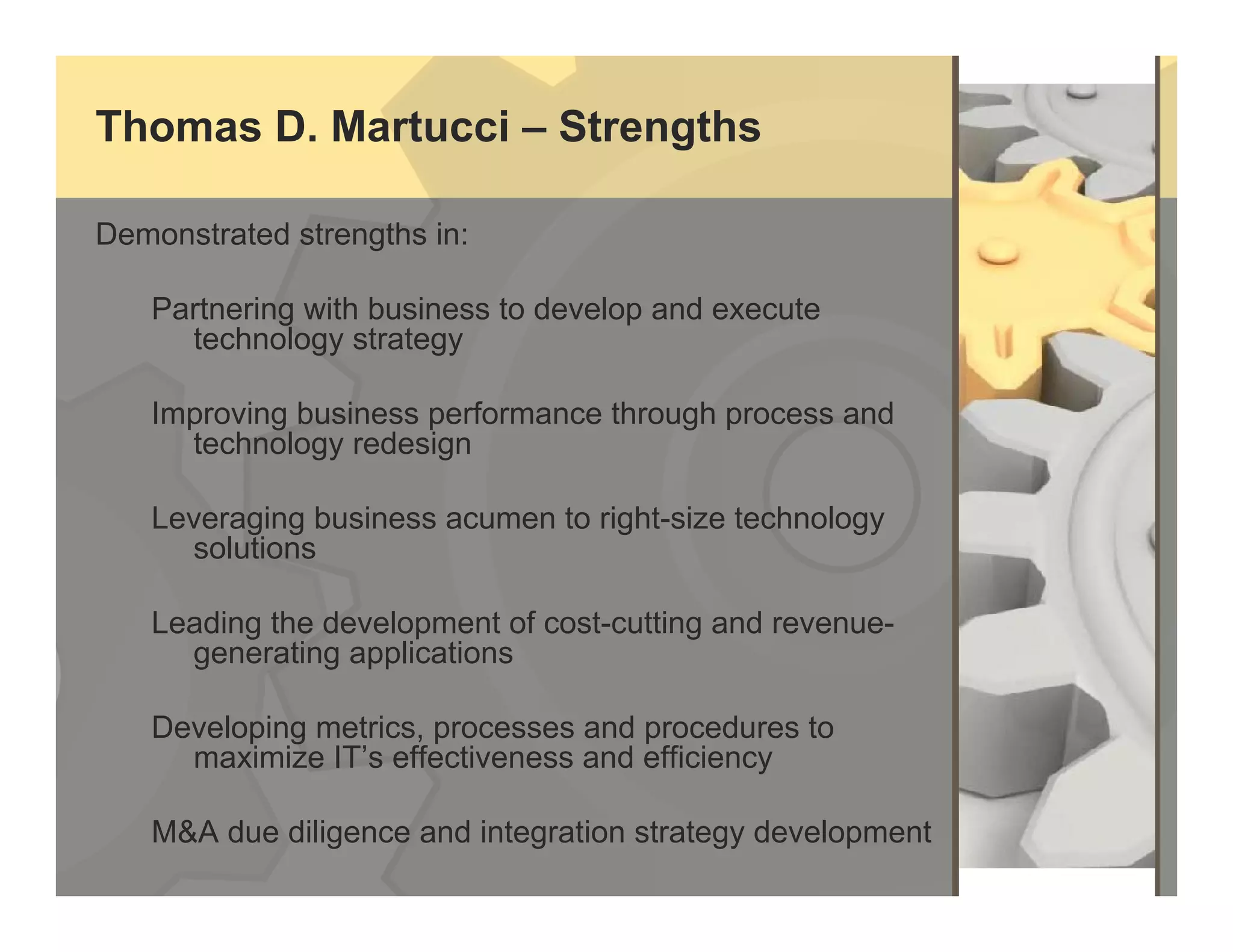 Tom Martucci Online Portfolio | PPT