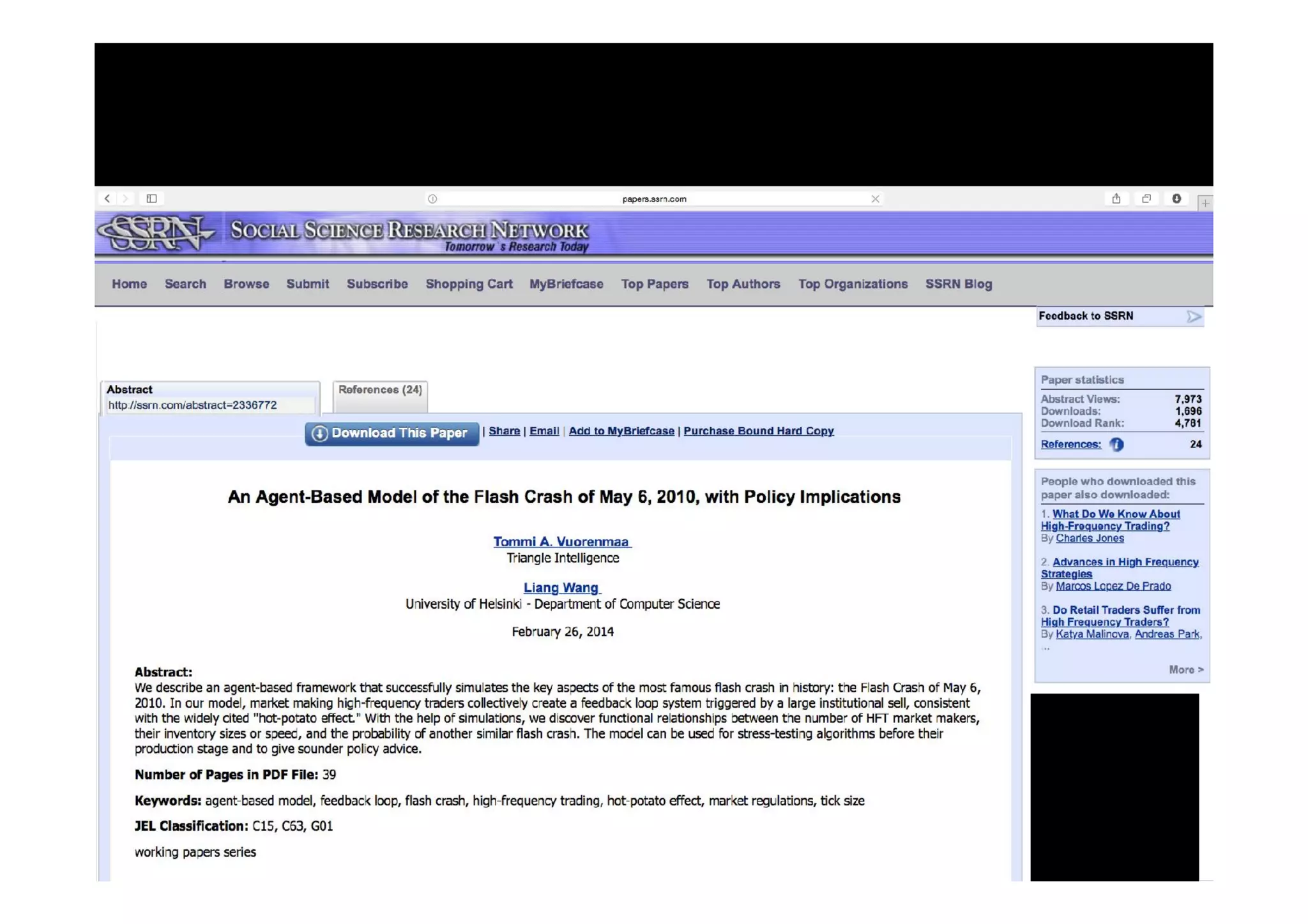 The Anatomy of a High-Frequency Trader: Human and Machine Proportions | PDF
