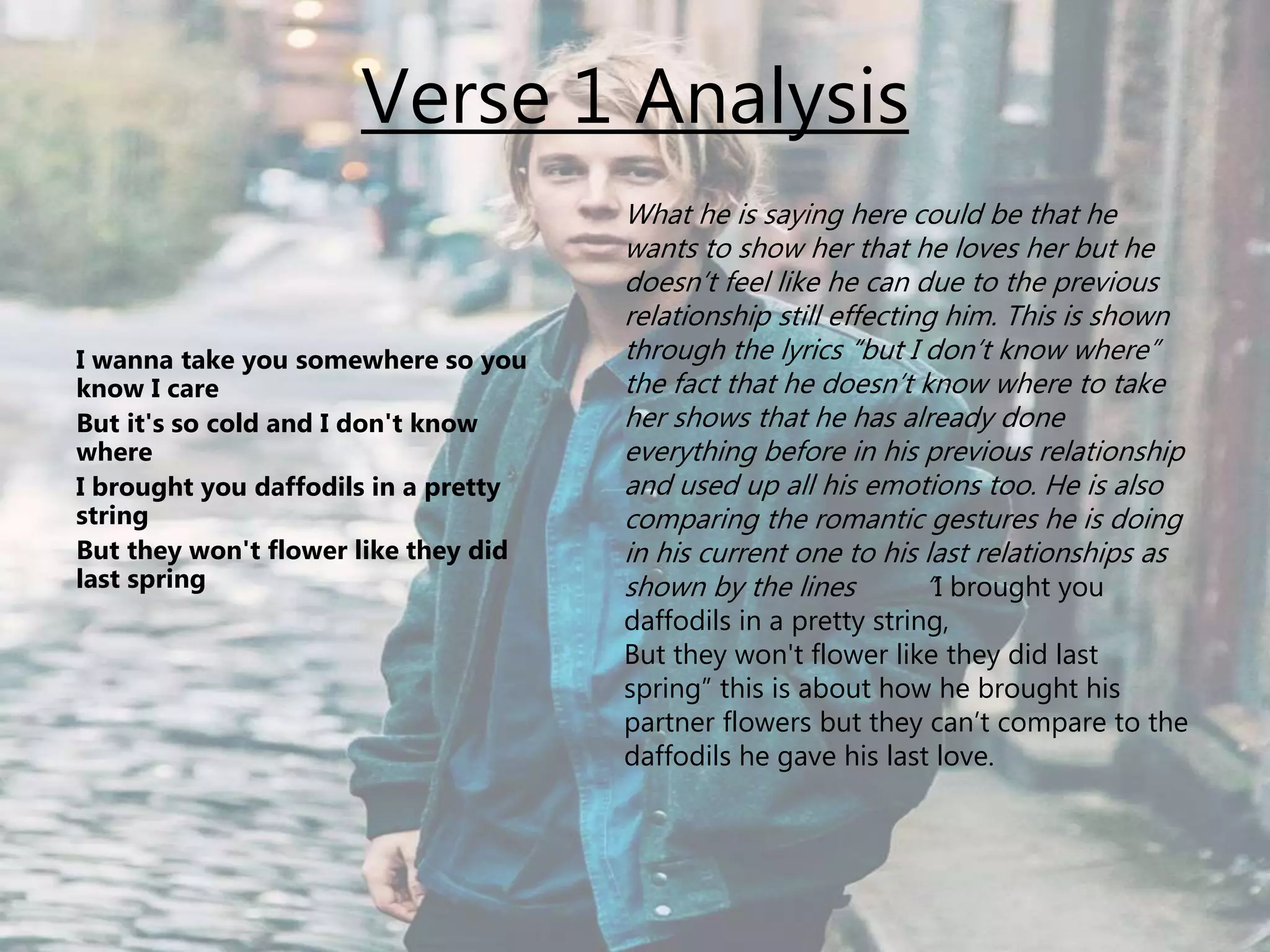 Tom odell's another love lyric analysis | PPTX