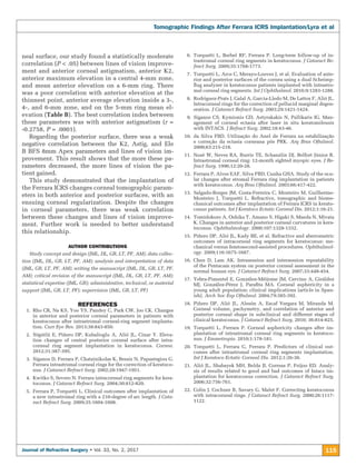 Análise da tomografia corneana pós Anel de Ferrara | PDF