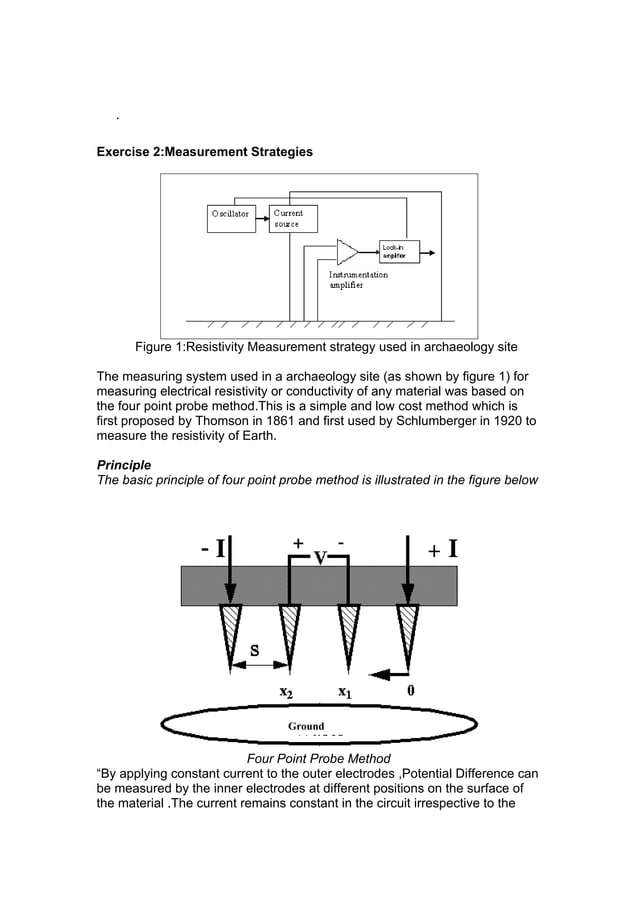 Tomography_Resistivity Measurement System using Four Point Probe | PDF