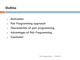 How does pair programming work? | PDF