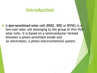 Dye-sensitized Solar Cell, DSSC Boat, IDM7 | PPT