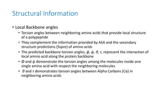 Torsion Angles, ASA Used for prediction of Non - Enzymatic PTM | PPTX
