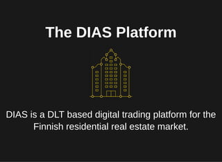 DevDay: Corda Data Privacy Model in Real Estate Trading, TomorrowTech | PPT