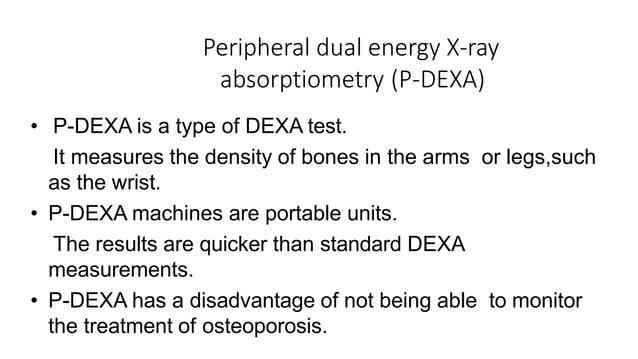 Tomosynthesis & Dexa Scan (BMD)- Its Application & Techniques | PPTX | Bone and Joint Conditions ...