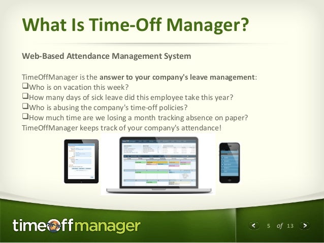 Time-Off Manager Tour