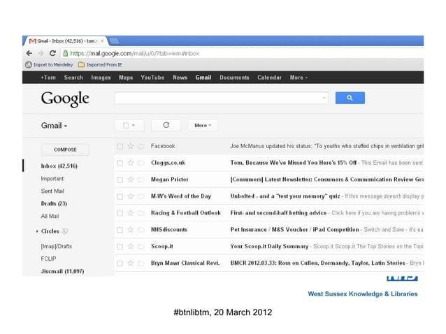 Tomroper libteachmeet 20 march | PPT