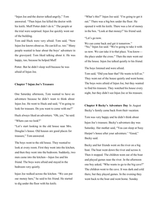 Tom sawyer chapter 5 at school | PDF